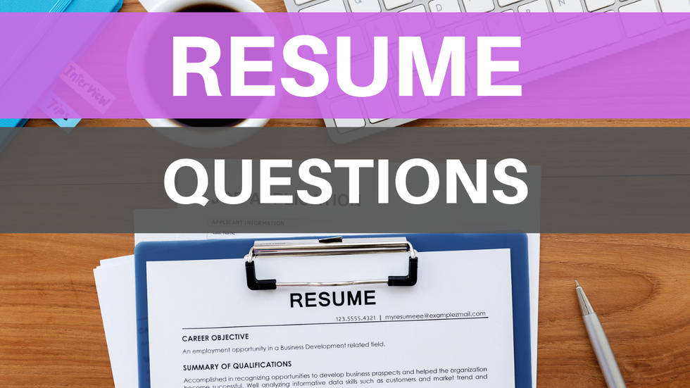 Answers To Common Resume Questions - Work It Daily